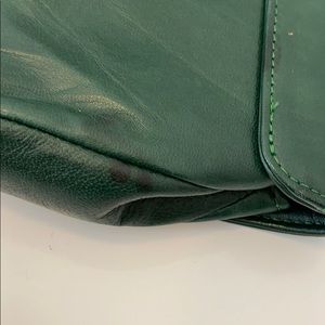 Lauren Merkin | Bags | Lauren Merkin Green Leather Clutch Handbag ...